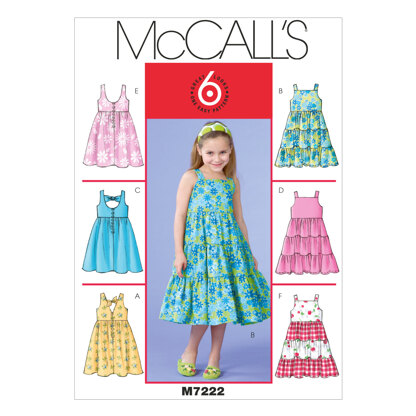 McCall's Children's/Girls' Dresses M7222 - Sewing Pattern | LoveCrafts