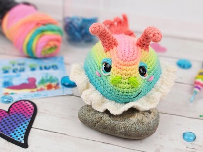 Sea slug Crochet pattern by Carolyne Brodie | LoveCrafts