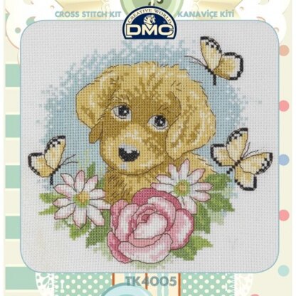 Creative World Of Crafts Puppy Cross Stitch Kit (with Sewing Tin ...