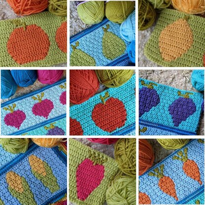 Harvest Fruit & Veg Blanket | LoveCrafts