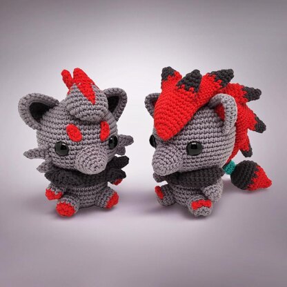 VinCrafty's Zorua & Zoroark Pattern Crochet pattern by VinCrafty ...