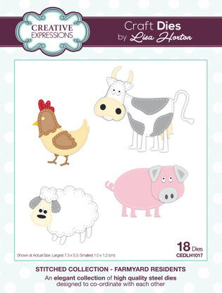 Creative Expressions Stitched Craft Dies By Lisa Horton - Farmyard ...