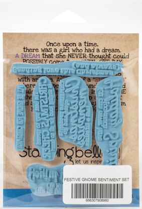 Stamping Bella Cling Stamps - Festive Gnome Sentiments | LoveCrafts