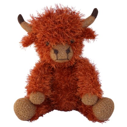 Highland Cow (Knit a Teddy) Knitting pattern by Knitables | LoveCrafts