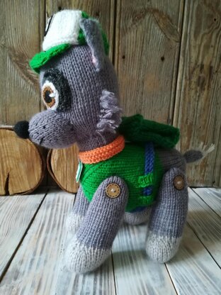 Knitted Rocky from ‘’Paw Patrol’’ Knitting pattern by MamaKlaraToys ...