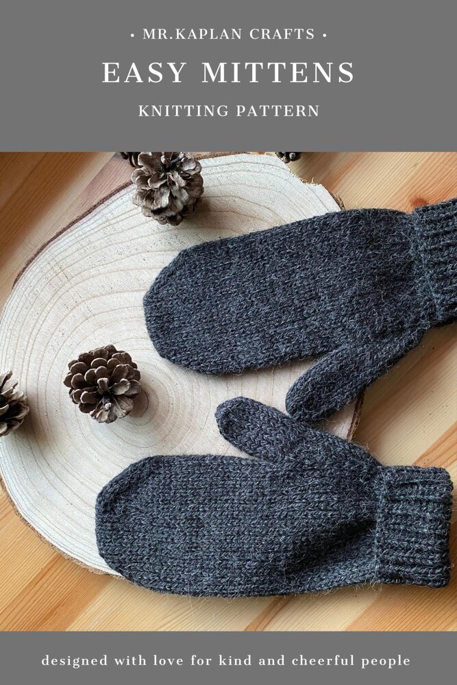 Easy Mittens Knitting Pattern