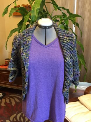 Irish Heather Shrug Crochet pattern by Brenda Bourg | LoveCrafts