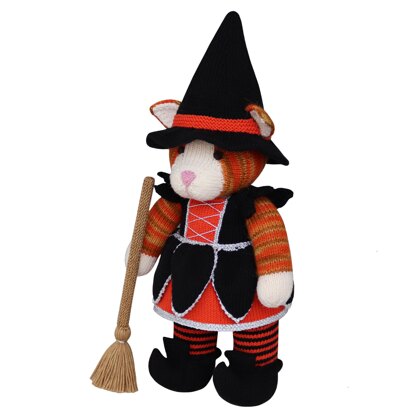 Witch (Knit a Teddy) Knitting pattern by Knitables | LoveCrafts