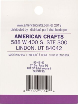 Sticko Squishy Sticker - Sun Face | LoveCrafts