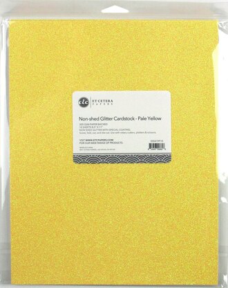 Arc Crafts ETC Papers Non-Shed Glitter Cardstock 8.5"X11" 10/Pkg - Pale ...