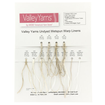 Valley Yarns Color Cards at WEBS | Yarn.com