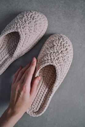 Crochet cotton slippers store