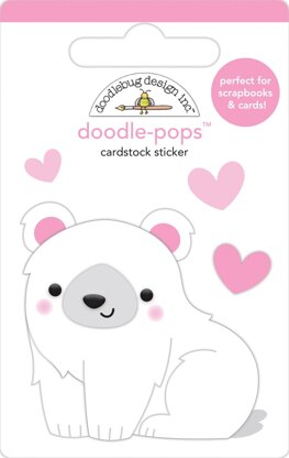 Doodlebug Doodle-Pops 3D Stickers - Polly, Winter Wonderland | LoveCrafts