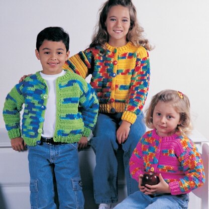 Back To School in Red Heart Kids - LW1324 | Knitting Patterns | LoveCrafts