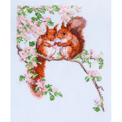 Creative World of Crafts Squirrel's Secrets Cross Stitch Kit - One Size ...
