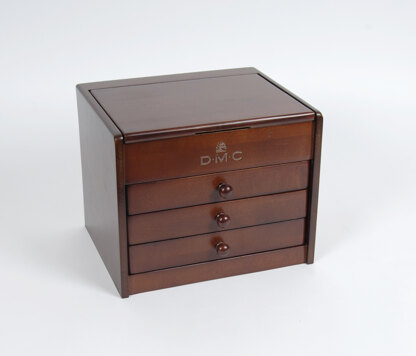 DMC Wooden Embroidery Box pre-filled with 120 DMC Mouline Special ...