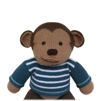Monkey (Knit a Teddy) Knitting pattern by Knitables | LoveCrafts