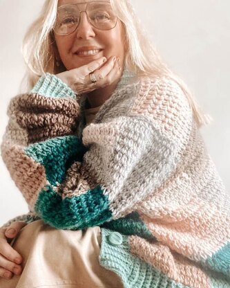 Patchwork Party Cardi ORIGINAL Crochet pattern by Jess Coppom Make & Do ...