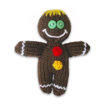 Gingerbread Man Knitting pattern by Amanda Berry | LoveCrafts