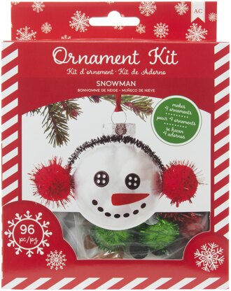 American Crafts AC Christmas Ornament Kit 4/Pkg - Snowman | LoveCrafts