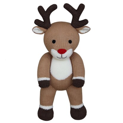 Reindeer (Knit a Teddy) Knitting pattern by Knitables | LoveCrafts
