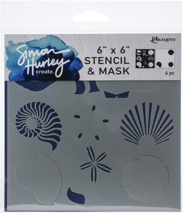 Ranger Simon Hurley create. Stencil 6"X6" - Shell Maker | LoveCrafts