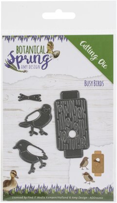 Find It Trading Amy Design Die - Busy Birds, Botanical Spring | LoveCrafts