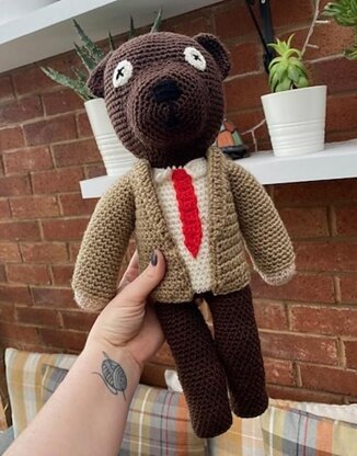 Mr Beans Teddy Bear Crochet Pattern Crochet pattern by Teenie Crochets ...