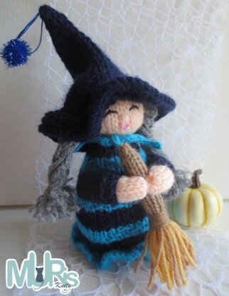 Halloween Witch Ornament Knitting pattern by MurisKnits | LoveCrafts