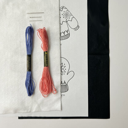 The Make Box 3 Fairisle Felt Decorations Needle Felting Kit - 24x11.4x2 ...