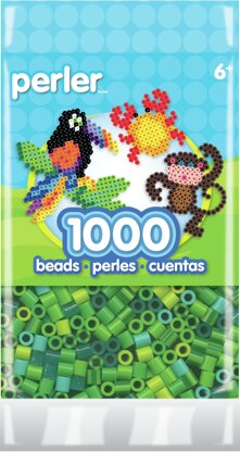 Perler Pearl Beads 1,000/Pkg - Jewel Tone Green Mix | LoveCrafts