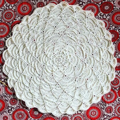 Flower Puddles Ripples Blanket Crochet pattern by Madlandia | LoveCrafts