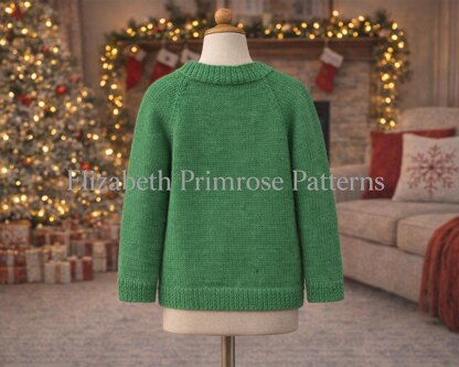 Snowman Children’s Jumper Knitting Pattern in DK – Raglan Sleeves ...