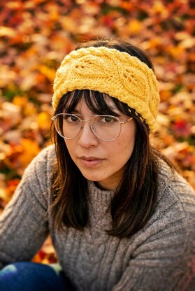 Autumn Leaf Winter Headband | LoveCrafts