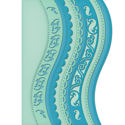 Spellbinders Borderabilities Card Creator Dies - A2 Curved Borders 1 ...