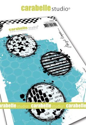 Carabelle Studio Cling Stamp A6 By Birgit Koopsen - Textured Circles | LoveCrafts