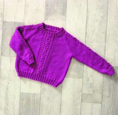 Lil Rascal Round Neck Jumper in West Yorkshire Spinners Bo Peep Luxury ...