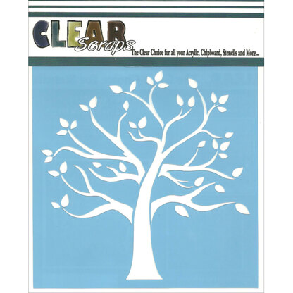 Clear Scraps Stencils 12"X12" - Family Tree | LoveCrafts